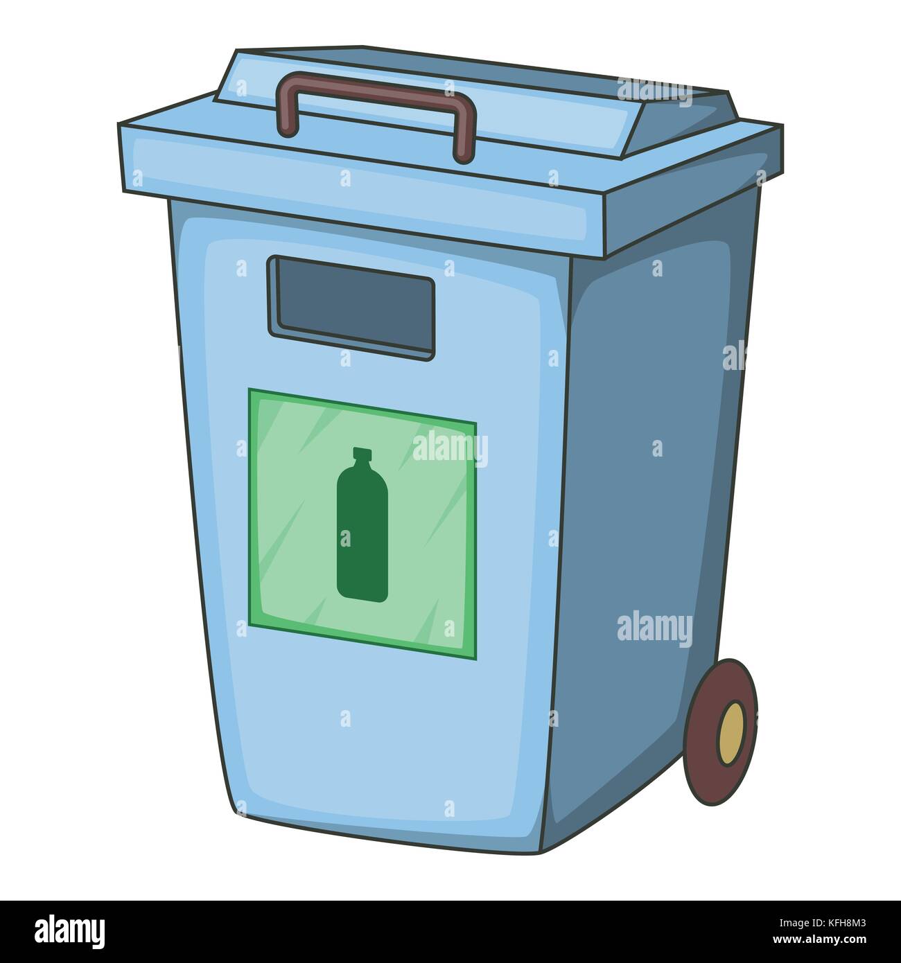 Large bin waste Stock Vector Images - Alamy