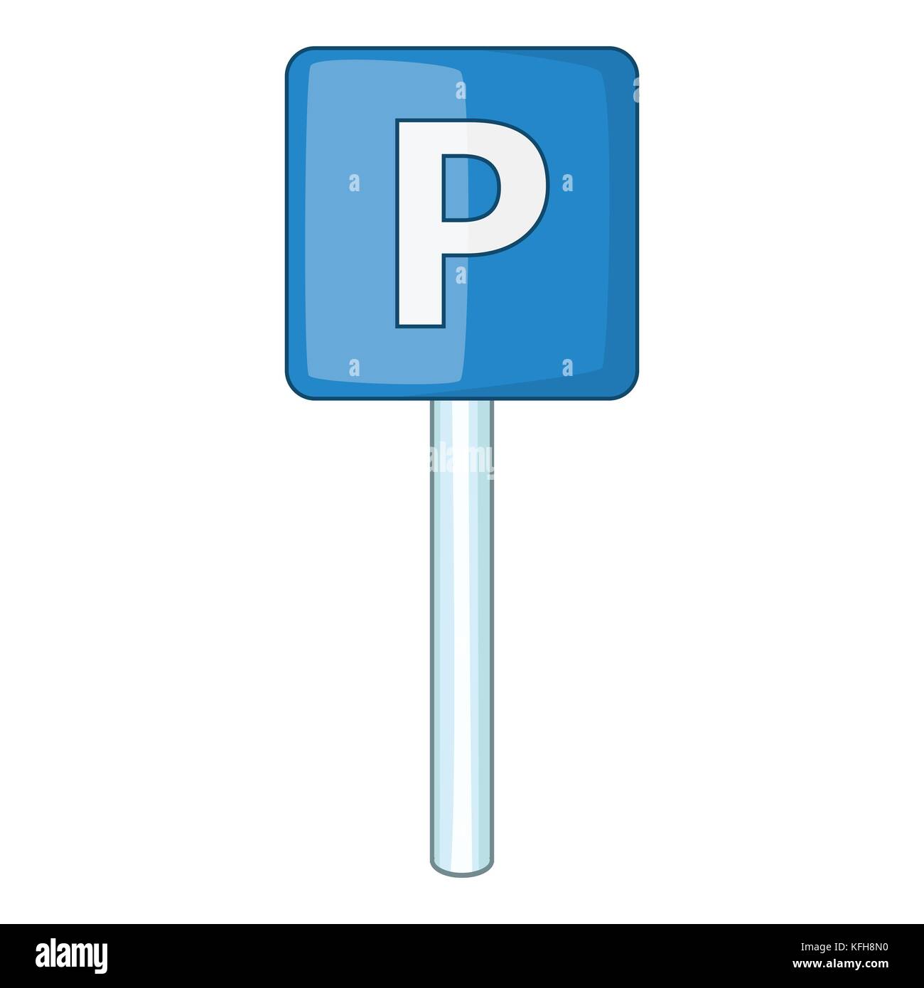Parking sign icon, cartoon style Stock Vector Image & Art - Alamy