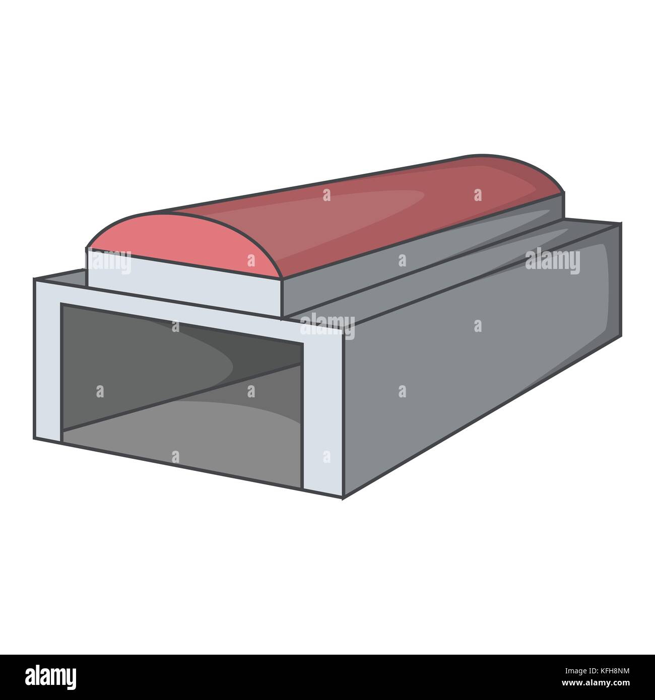 Hangar with the door open icon, cartoon style Stock Vector Image & Art ...
