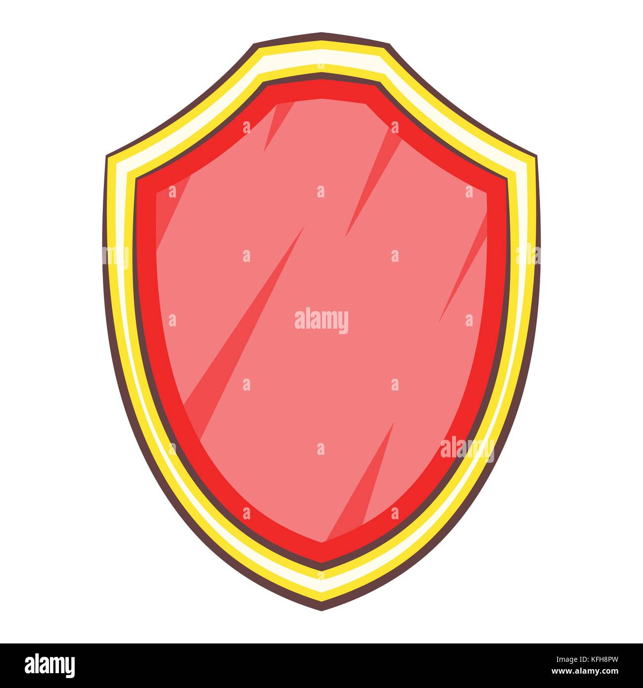 Protection shield icon, cartoon style Stock Vector Image & Art - Alamy