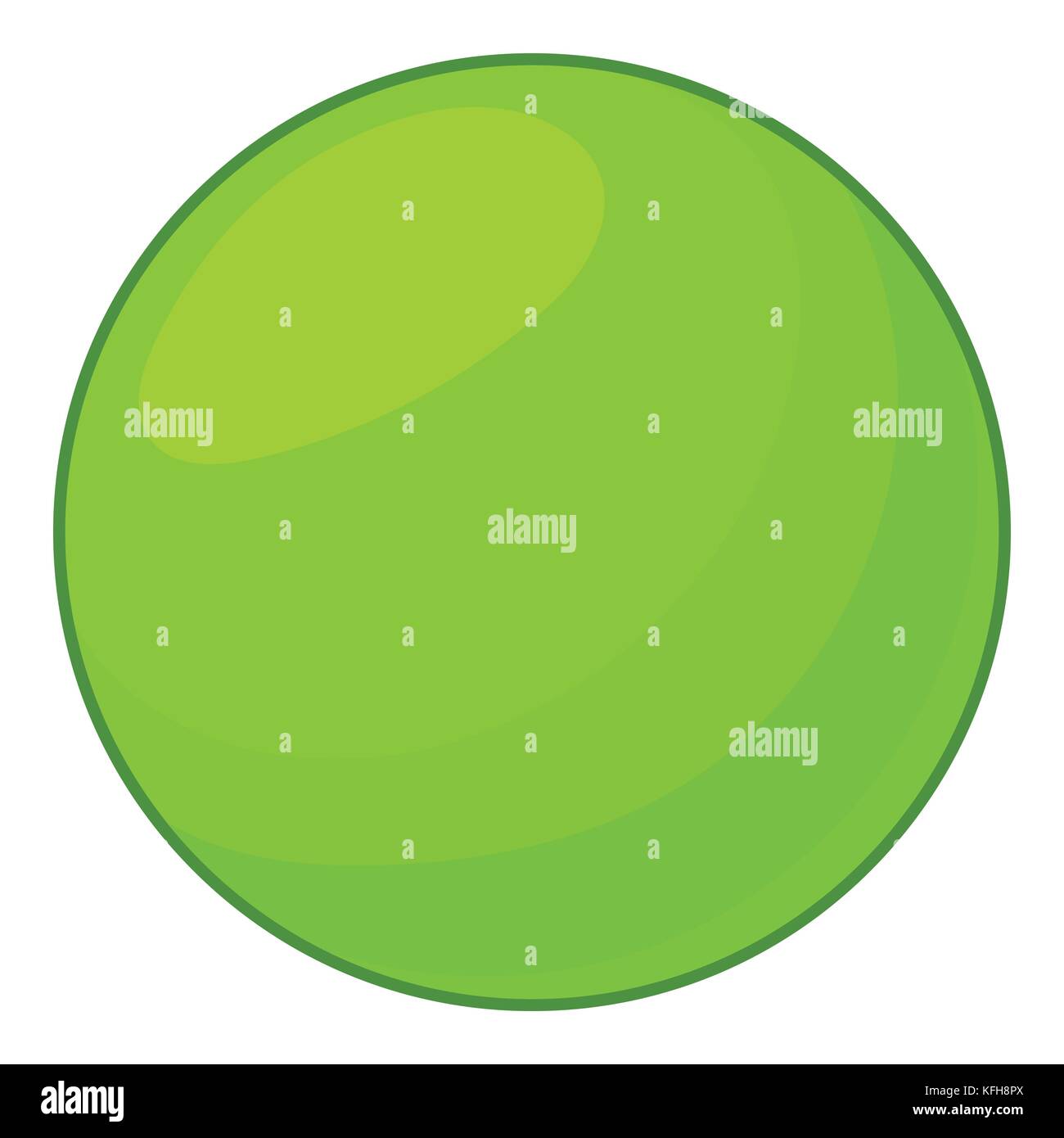 Green ball icon, cartoon style Stock Vector Image & Art - Alamy
