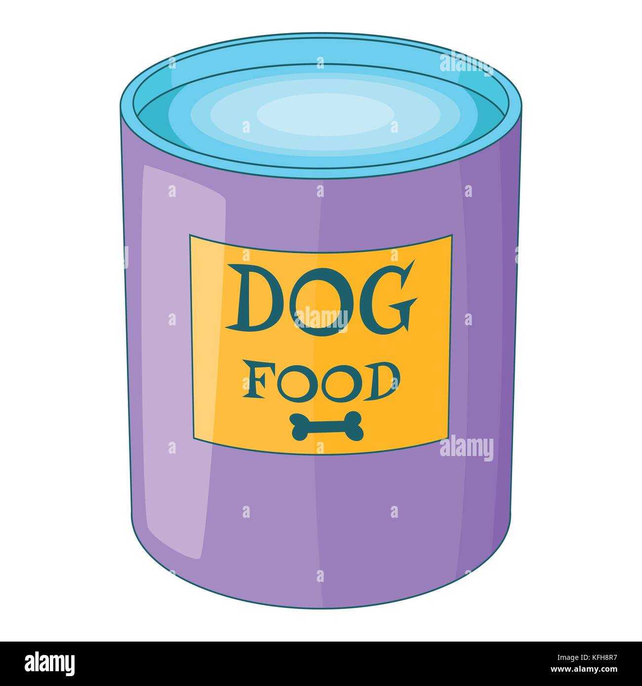 Dog food can icon, cartoon style Stock Vector Image & Art - Alamy