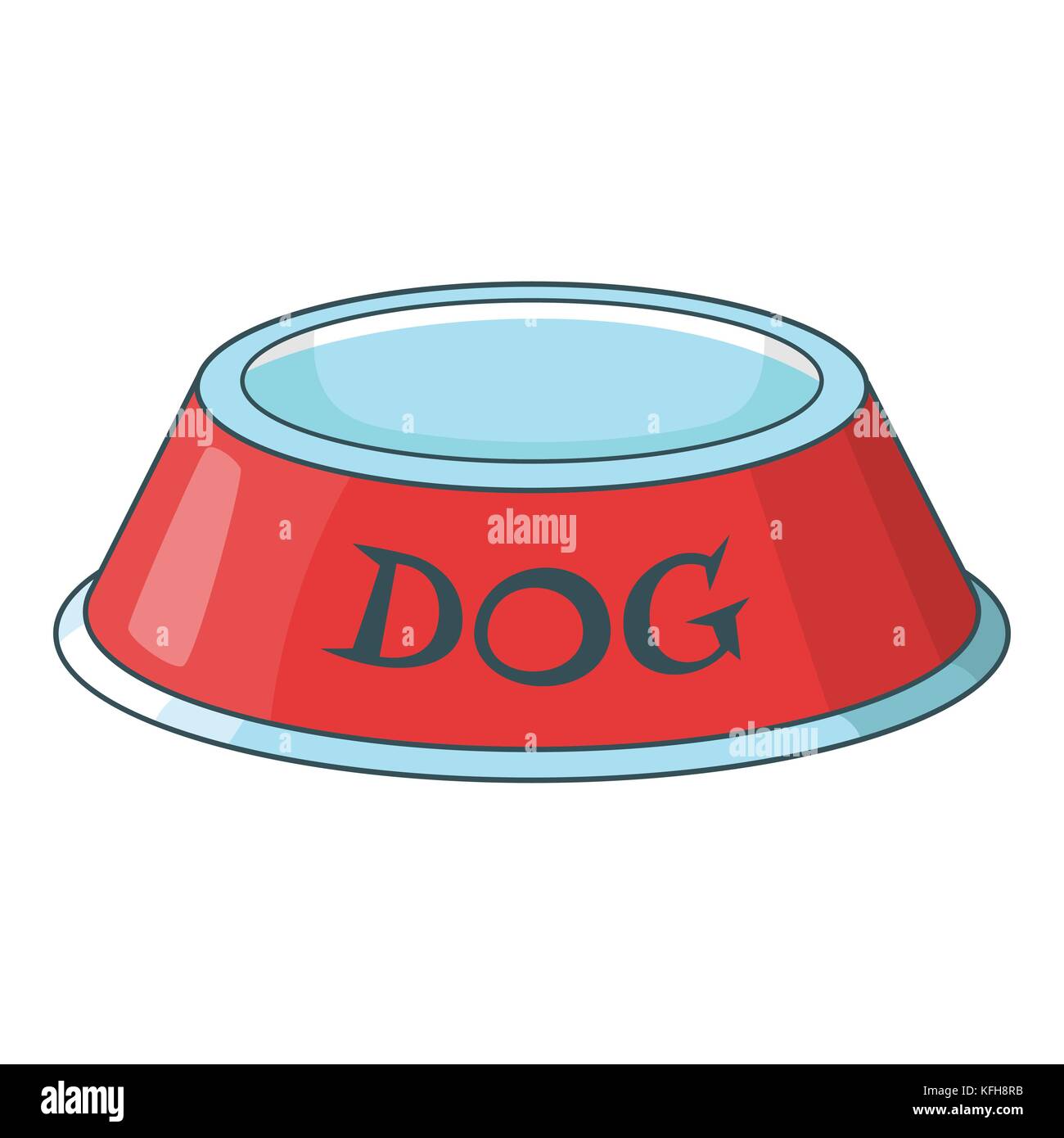Pet dog bowl icon, cartoon style Stock Vector Image & Art - Alamy
