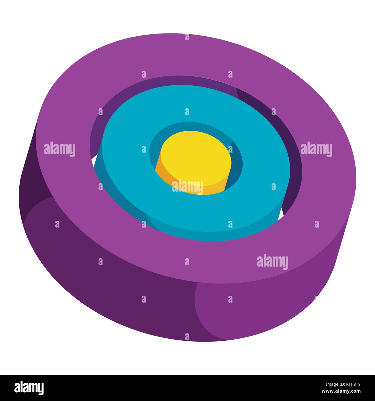 Colorful circles icon, cartoon style Stock Vector Image & Art - Alamy
