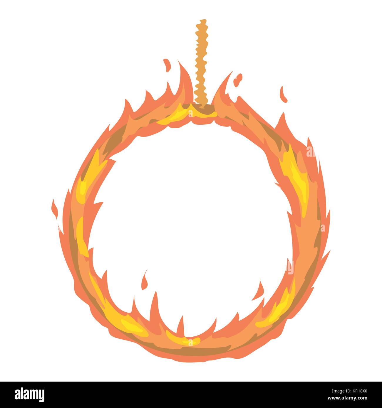 Fiery tiger Stock Vector Images - Alamy