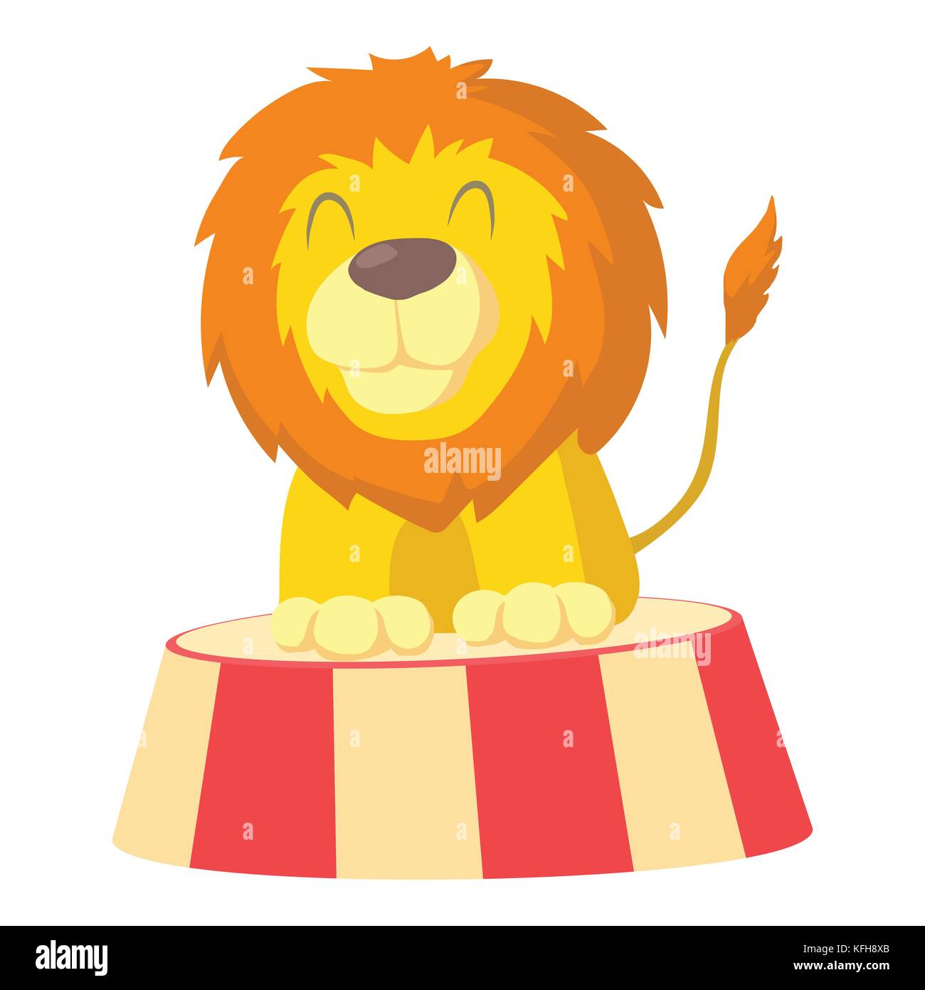 Cartoon Circus Lion
