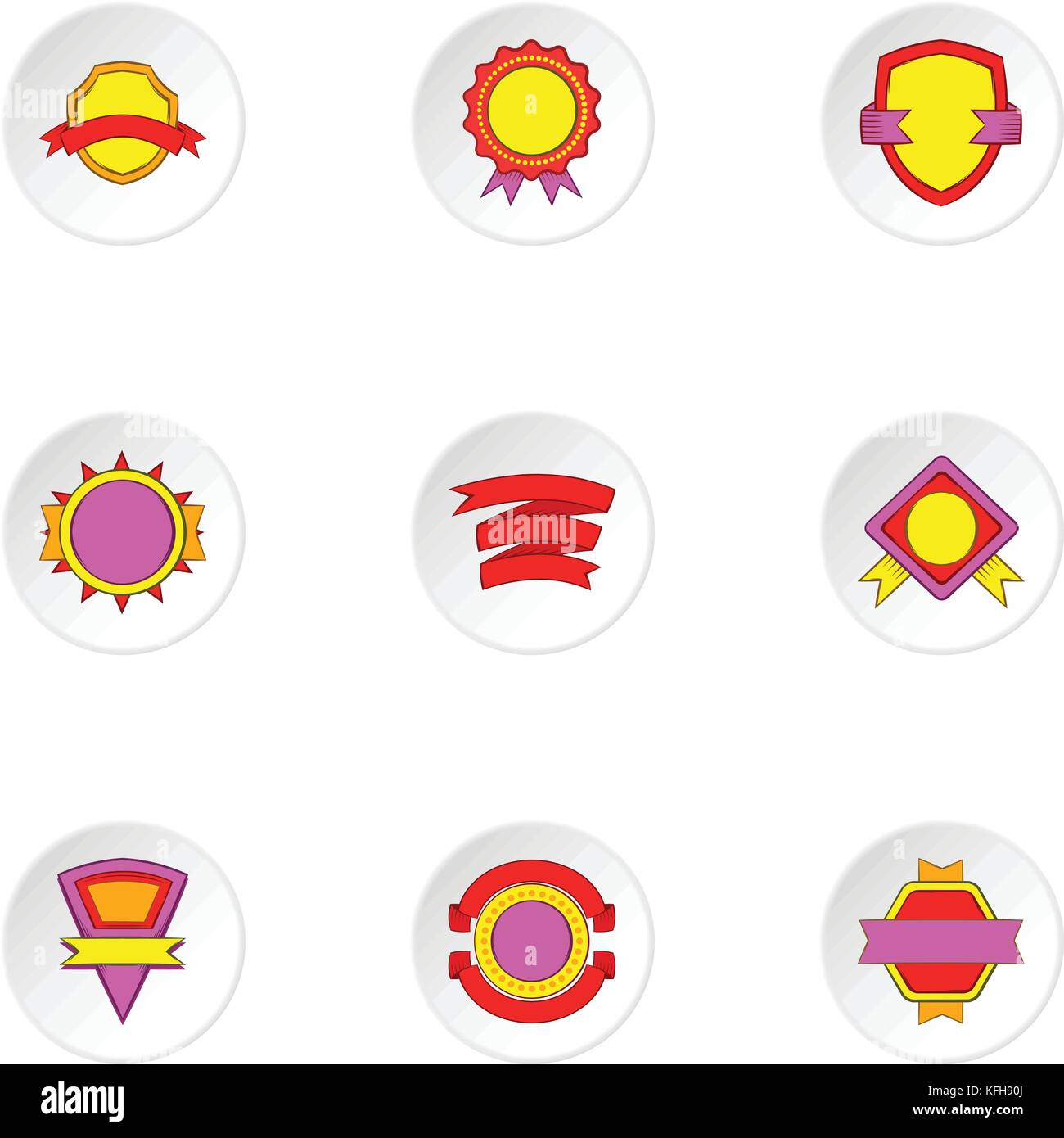 Tag icons set, cartoon style Stock Vector Image & Art - Alamy