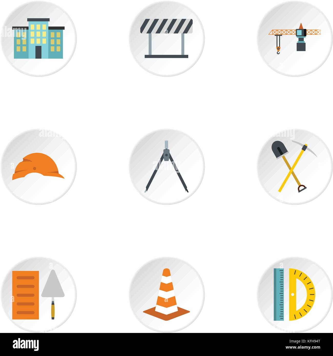 Repair tools icons set, flat style Stock Vector Image & Art - Alamy