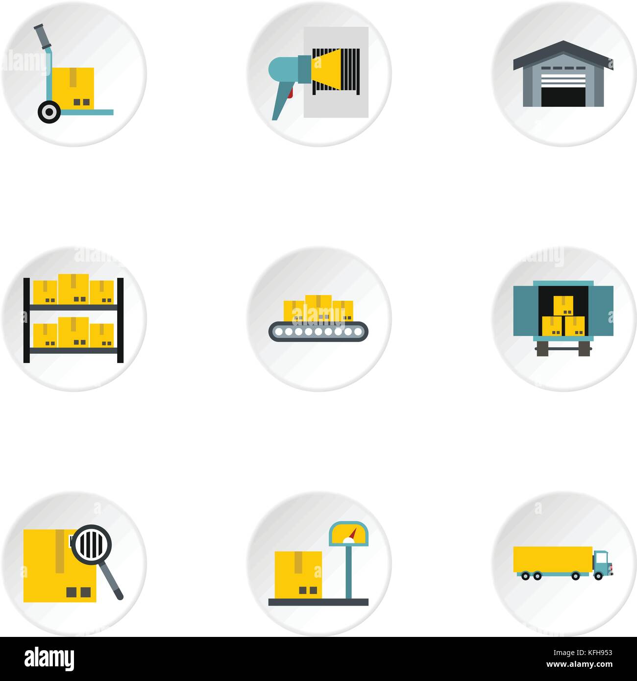 Store icons set, flat style Stock Vector Image & Art - Alamy