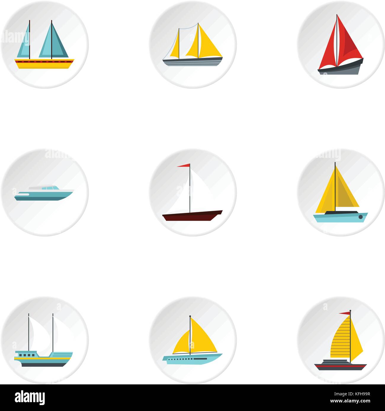 Small white sailing yacht Stock Vector Images - Alamy