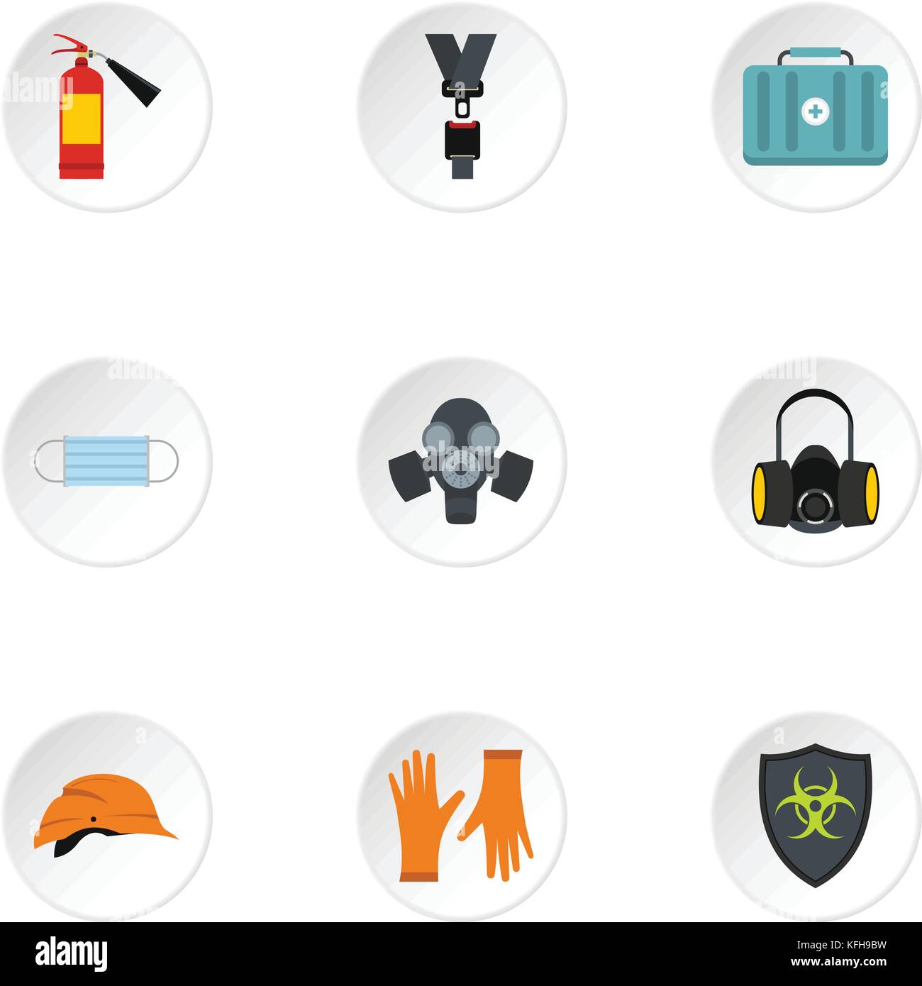 Building tools icons set, flat style Stock Vector Image & Art - Alamy