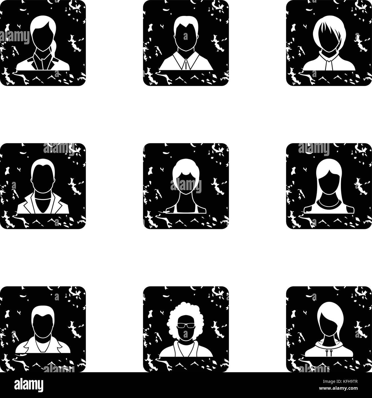 Avatar man long hair Black and White Stock Photos & Images - Alamy