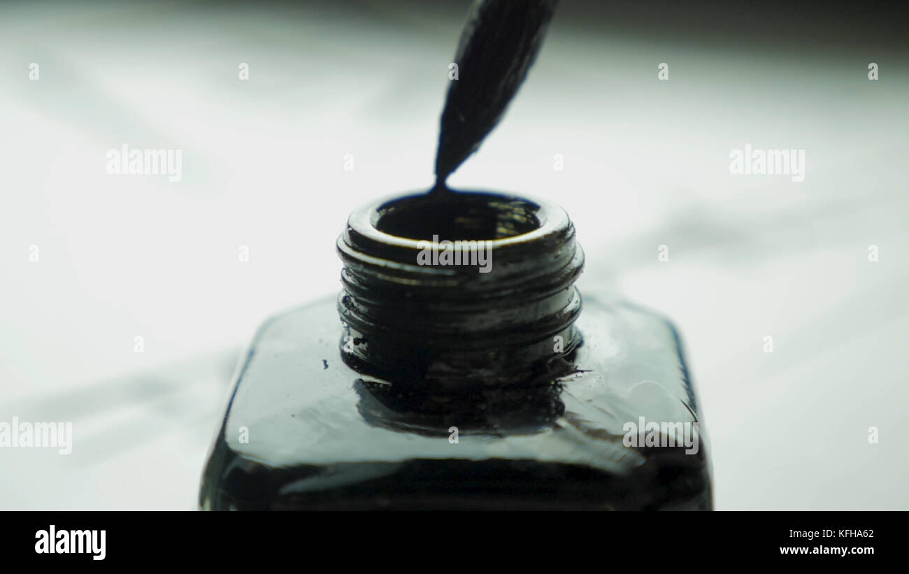 The chinese writing brush and ink. Brush and ink. Traditional ...