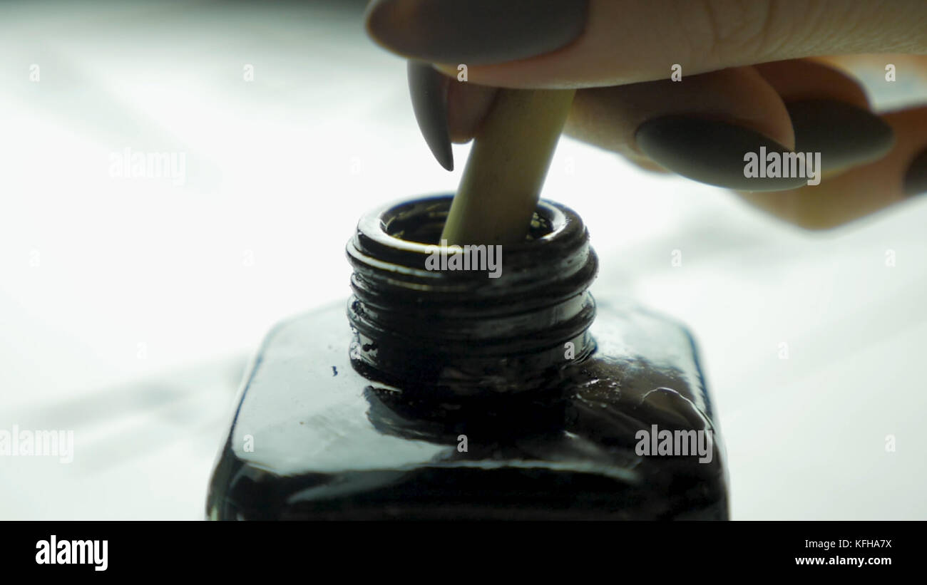 The chinese writing brush and ink. Brush and ink. Traditional ...