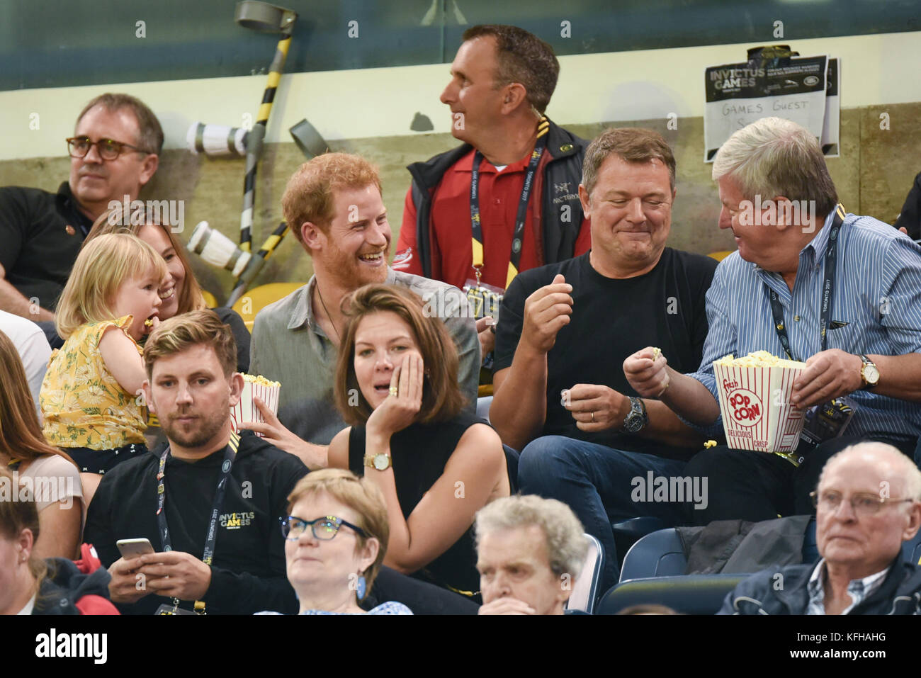 Prince Harry at Invictus Games Toronto 2017 during sitting volleyball ...