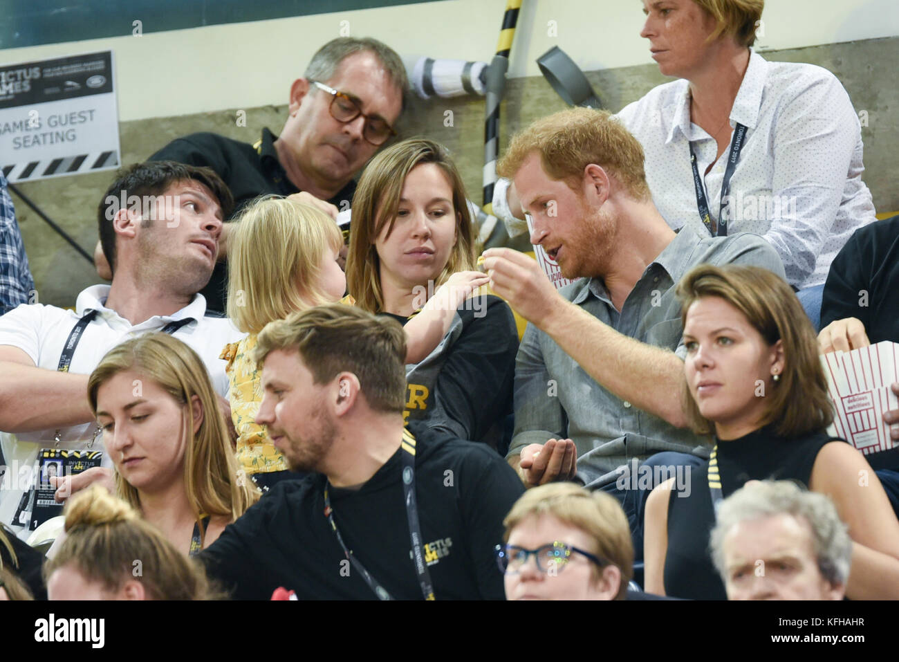 Prince Harry at Invictus Games Toronto 2017 during sitting volleyball ...