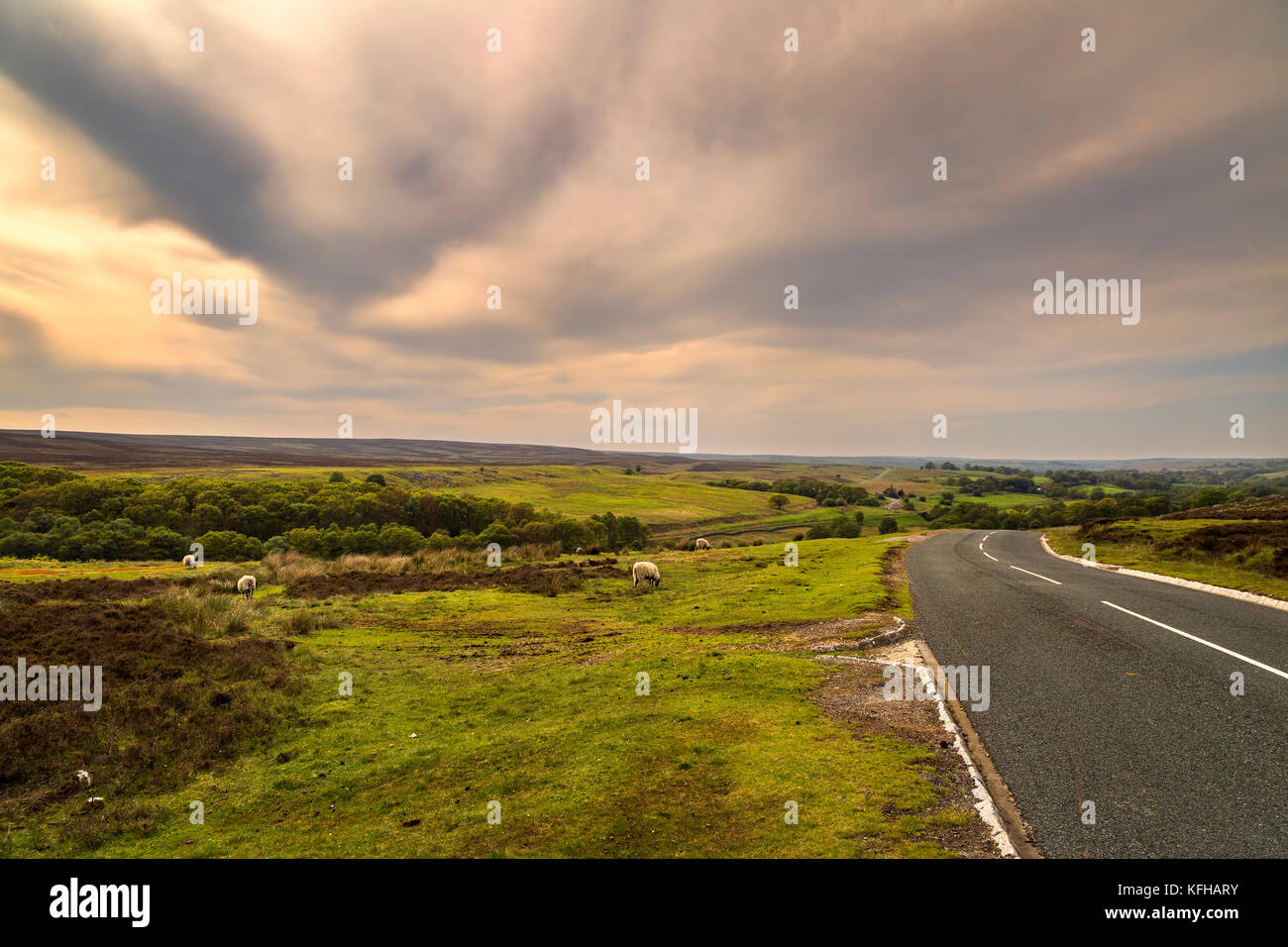 The road to Goathland,North York Moors National Park Stock Photo - Alamy