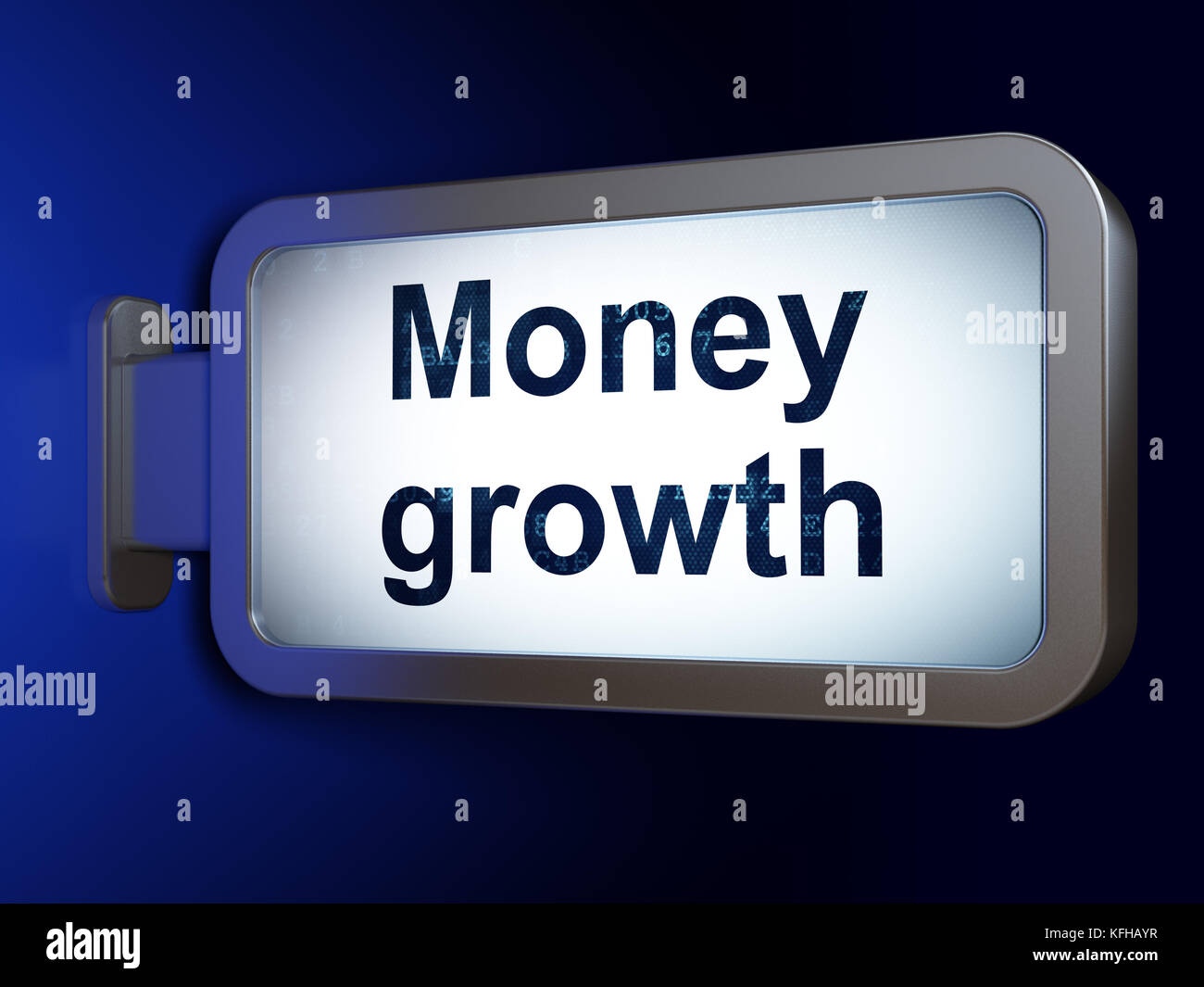 Banking concept: Money Growth on billboard background Stock Photo - Alamy