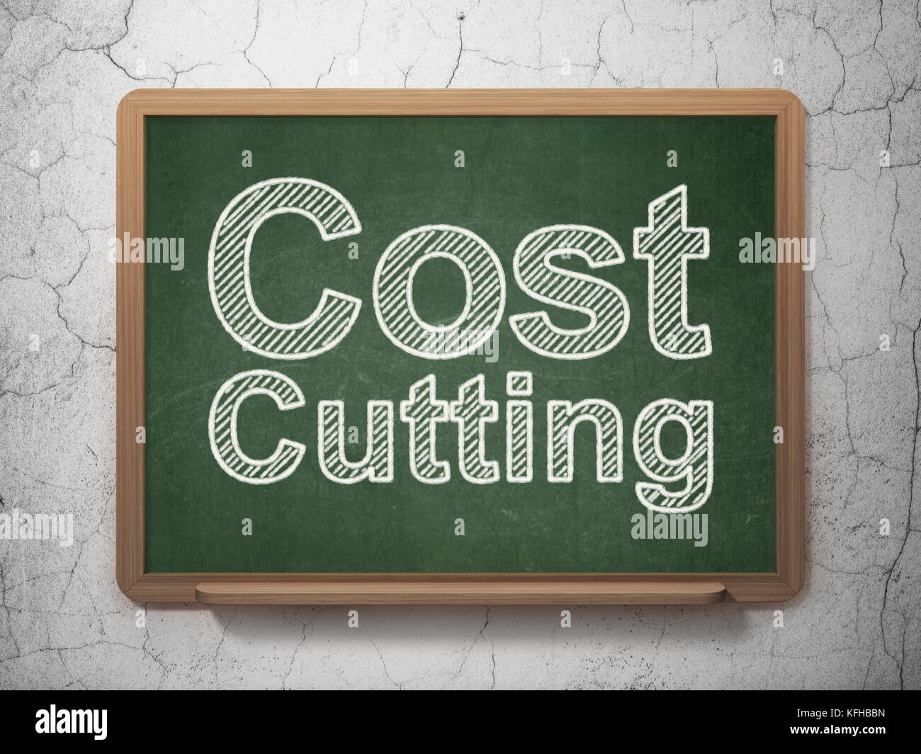 Business concept: Cost Cutting on chalkboard background Stock Photo - Alamy