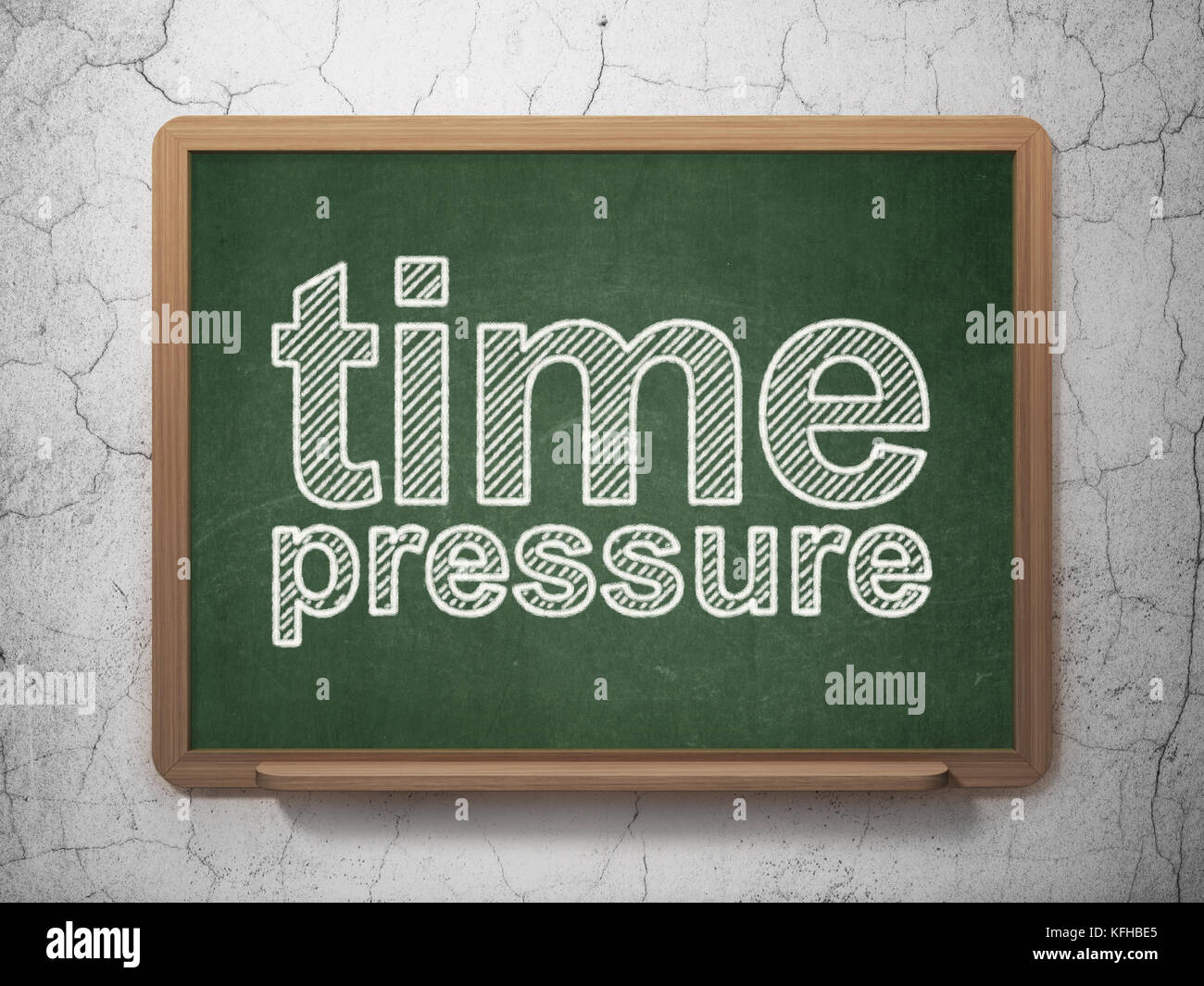 Timeline concept: Time Pressure on chalkboard background Stock Photo ...