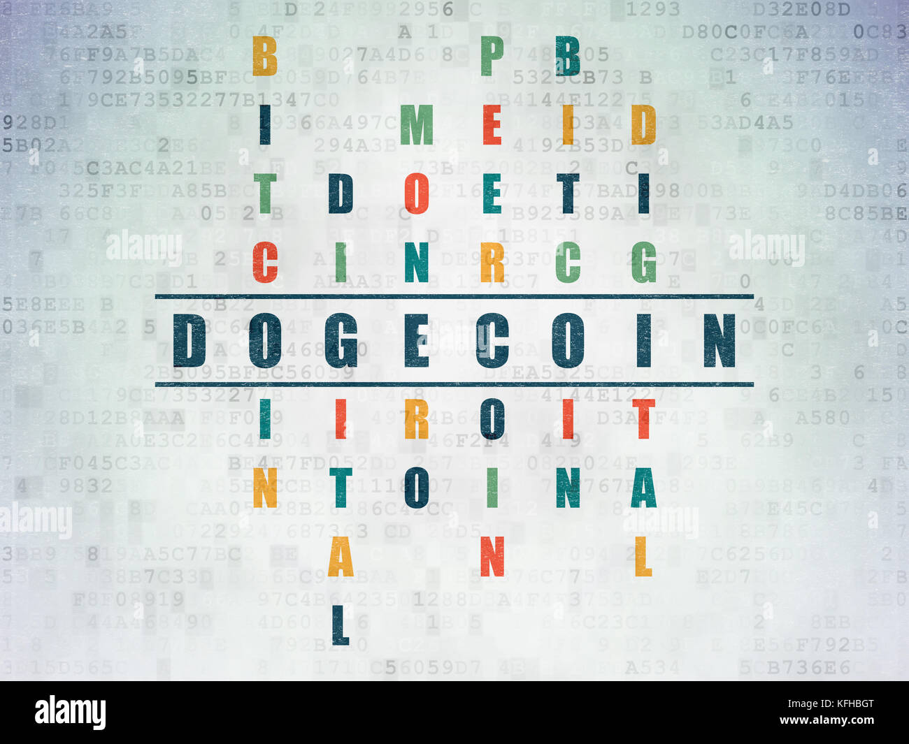 Cryptocurrency concept: Dogecoin in Crossword Puzzle Stock Photo - Alamy
