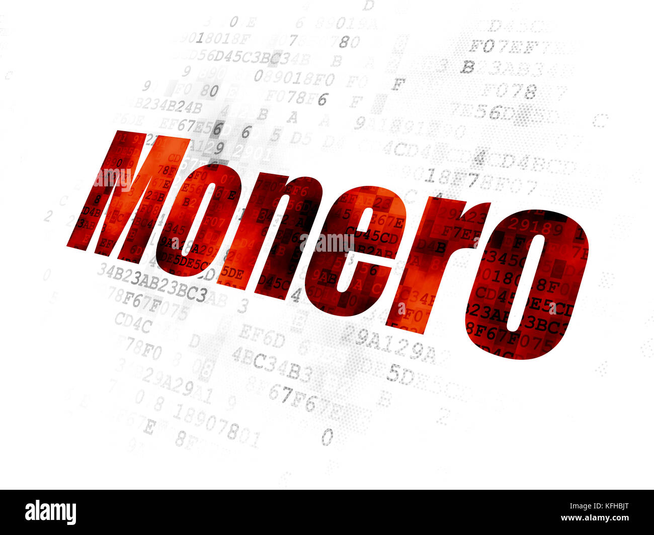 Blockchain concept: Monero on Digital background Stock Photo - Alamy