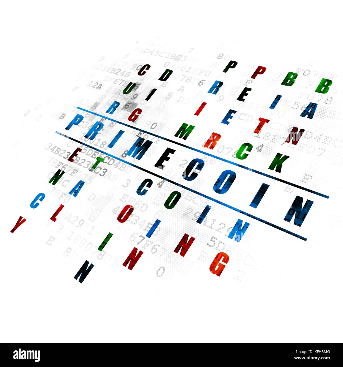 Cryptocurrency concept: Primecoin in Crossword Puzzle Stock Photo - Alamy