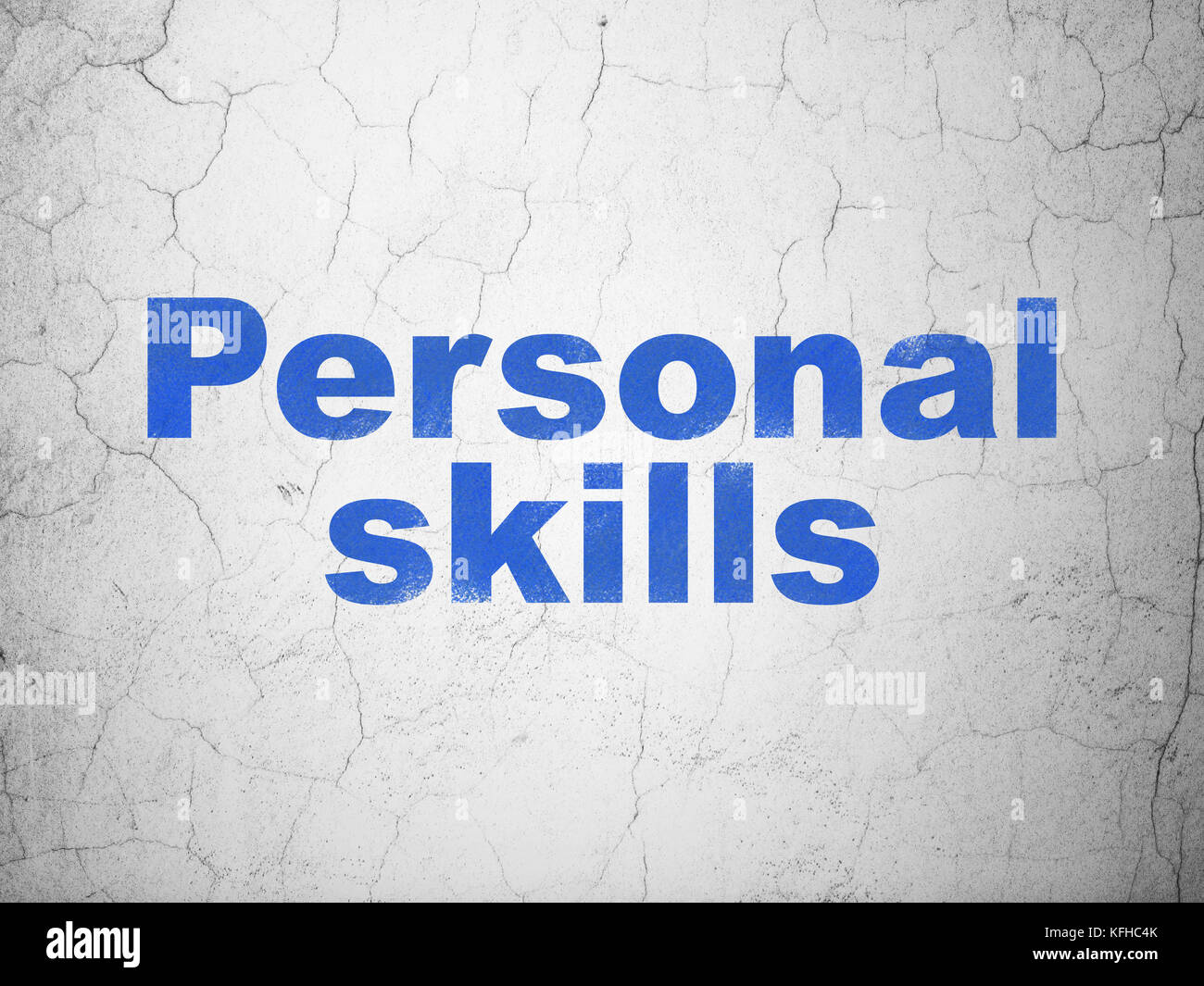 Learning concept: Personal Skills on wall background Stock Photo - Alamy