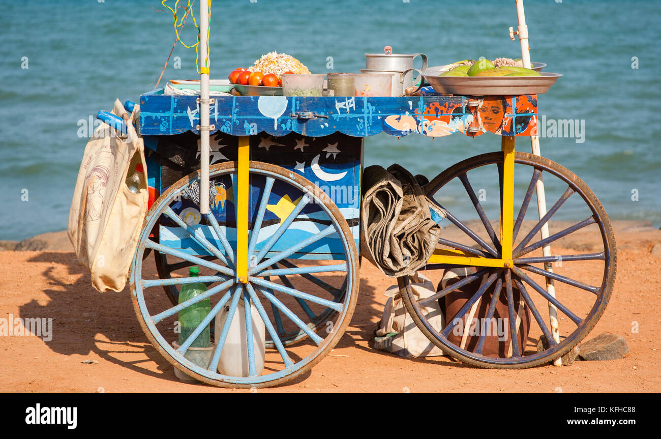 Food Cart by Sea Stock Photo - Alamy