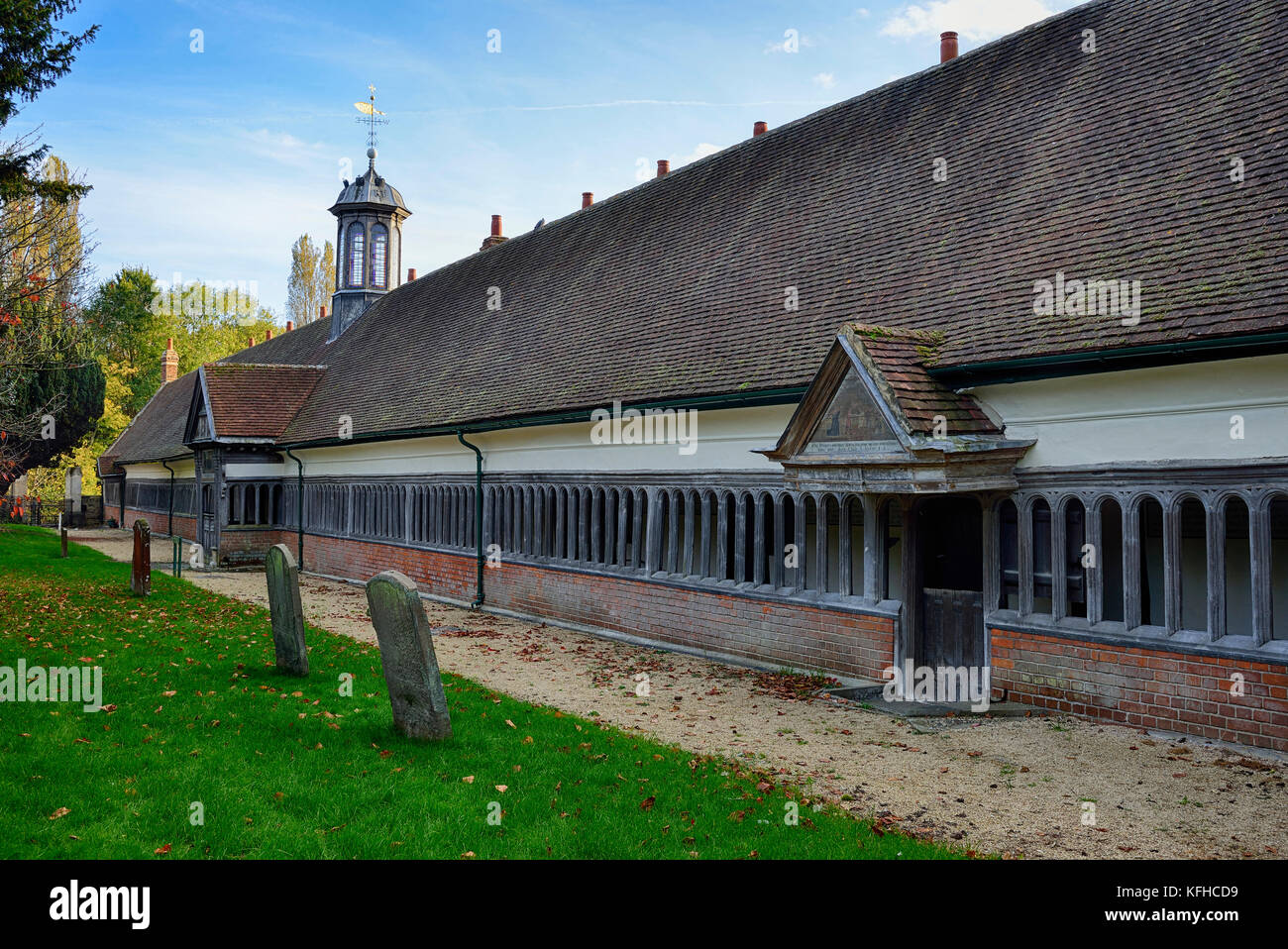 Long Alley Almshouse, St Helens, Abingdon; Oxfordshire Built 1446 Stock ...