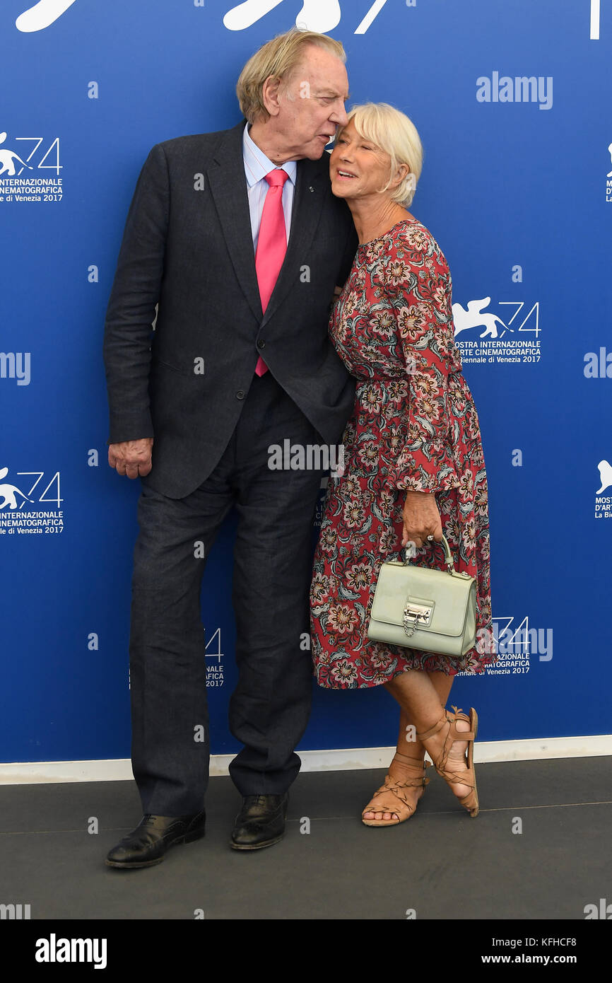 Donald Sutherland and Helen Mirren attend the photocall for The Leisure ...