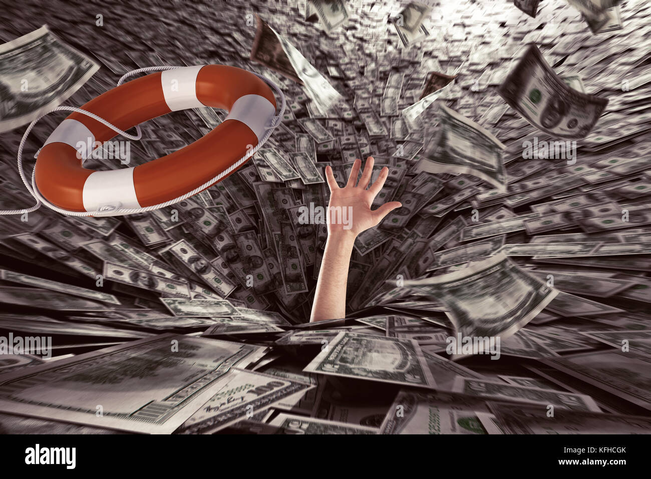 Businessman falling economy hi-res stock photography and images - Alamy