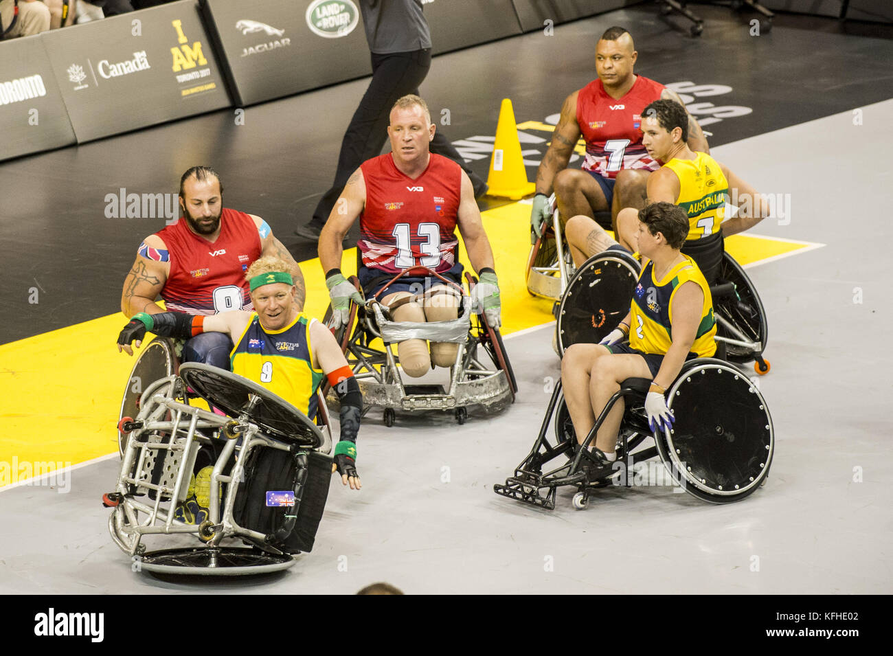 Prince Harry attends Wheel chair Rugby, Australia vs Great Britain at ...