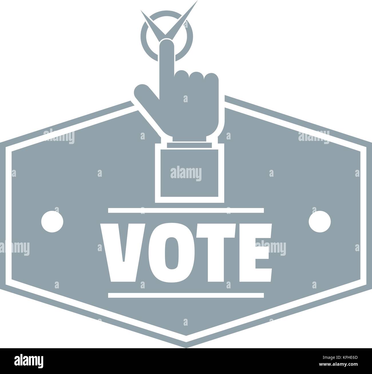Vote logo, simple gray style Stock Vector Image & Art - Alamy