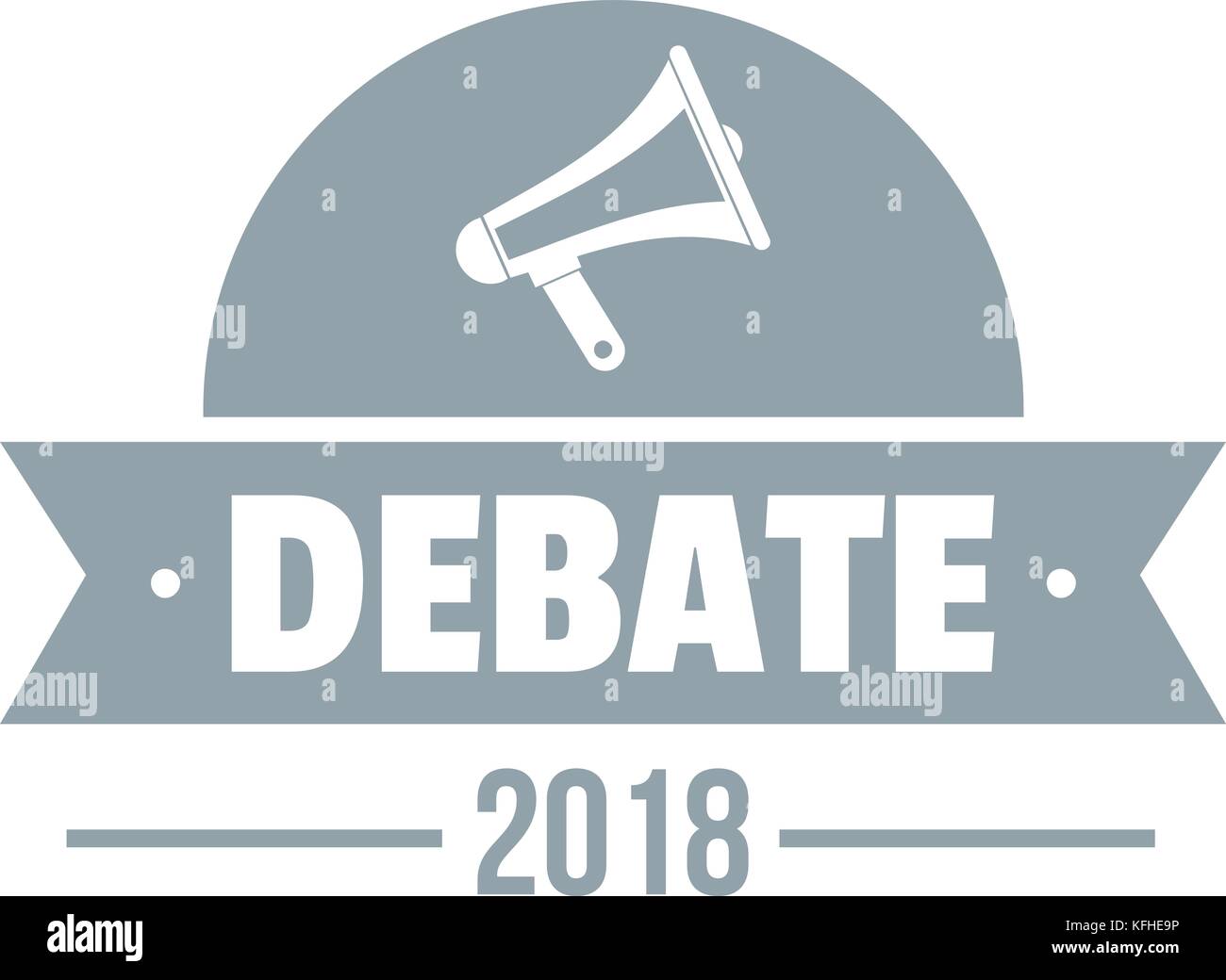 Debate logo, simple gray style Stock Vector Image & Art - Alamy