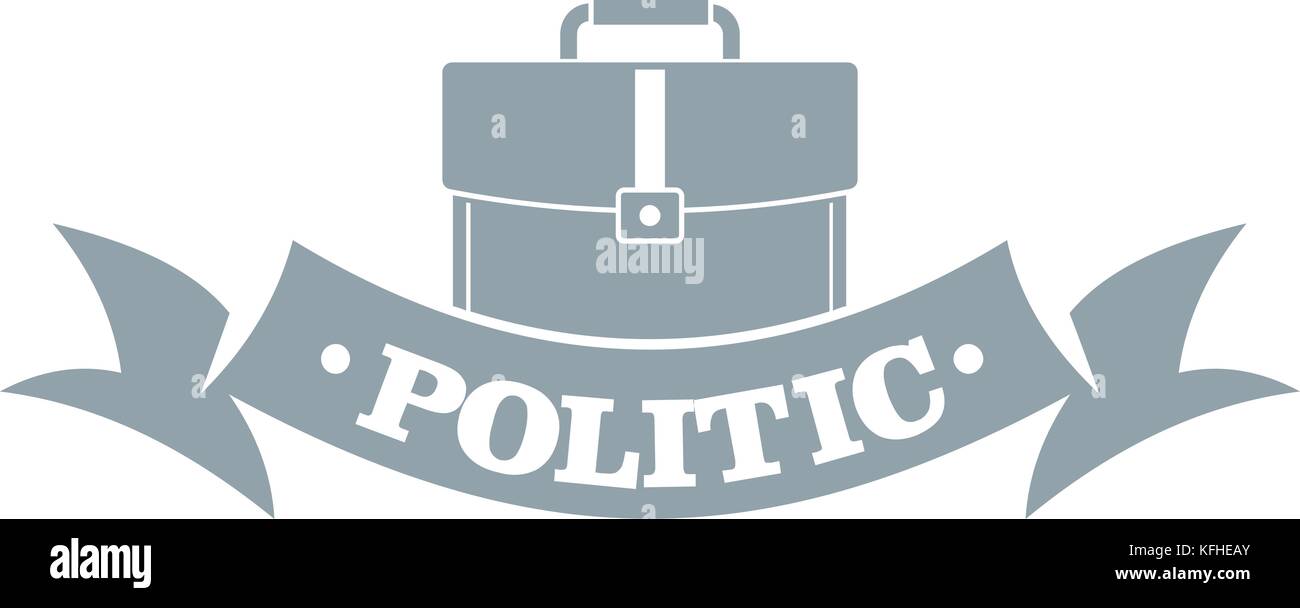Politic logo, simple gray style Stock Vector Image & Art - Alamy