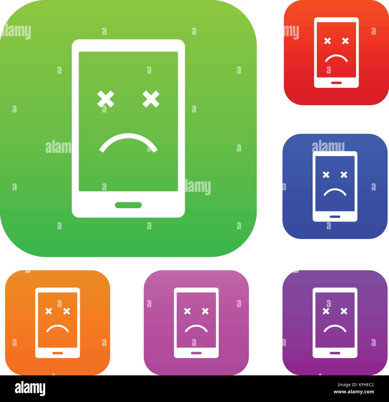 Dead smartphone icon simple hi-res stock photography and images - Alamy