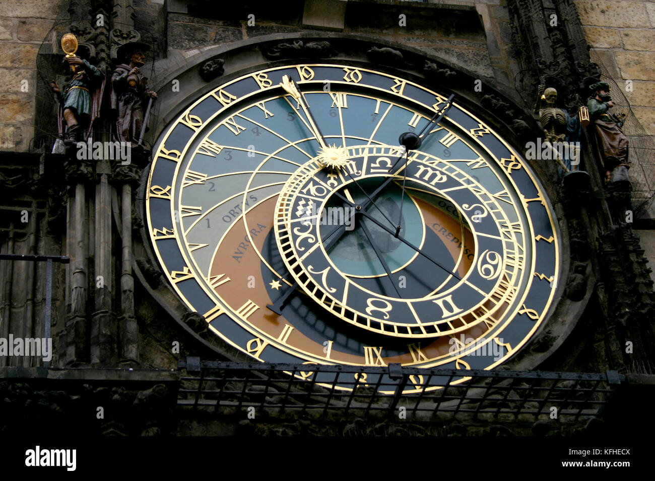 Prague astronomical clock Orloj, Czech Republick Stock Photo - Alamy