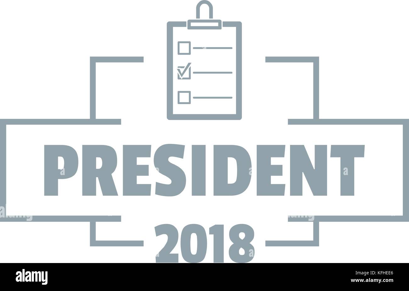 Vote president logo, simple gray style Stock Vector Image & Art - Alamy