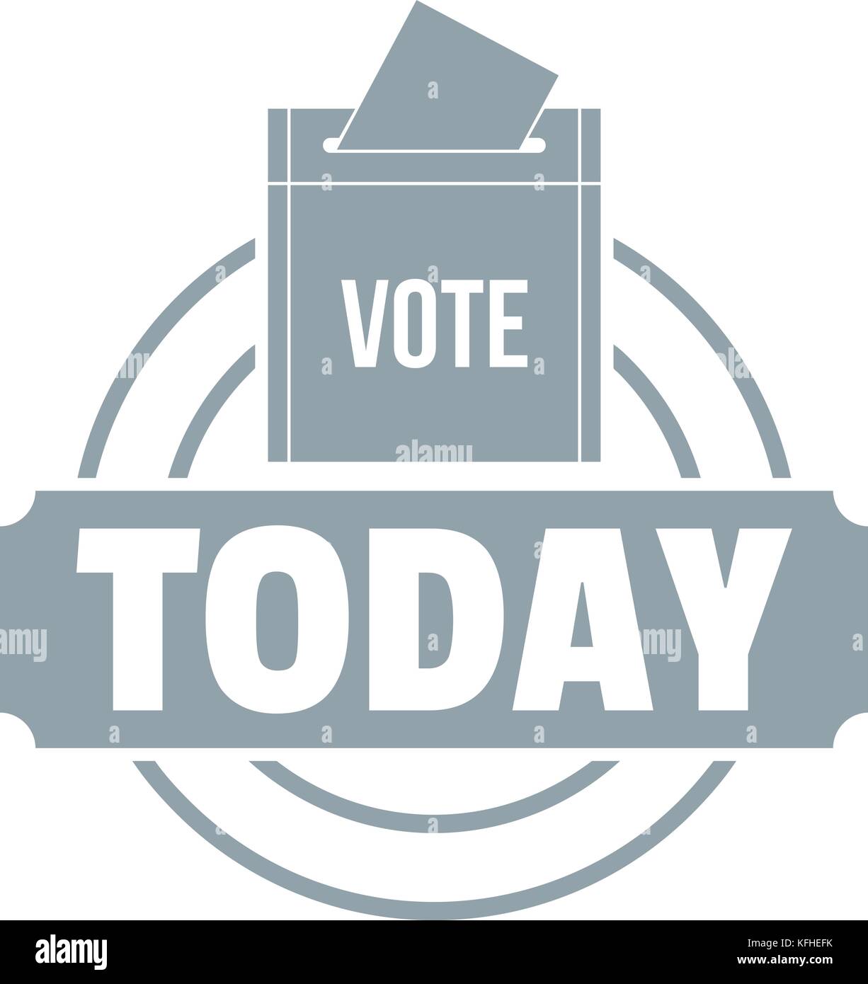 Vote today logo, simple gray style Stock Vector Image & Art - Alamy