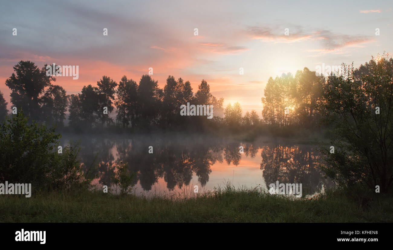 Sunrise in Khakasia Stock Photo - Alamy