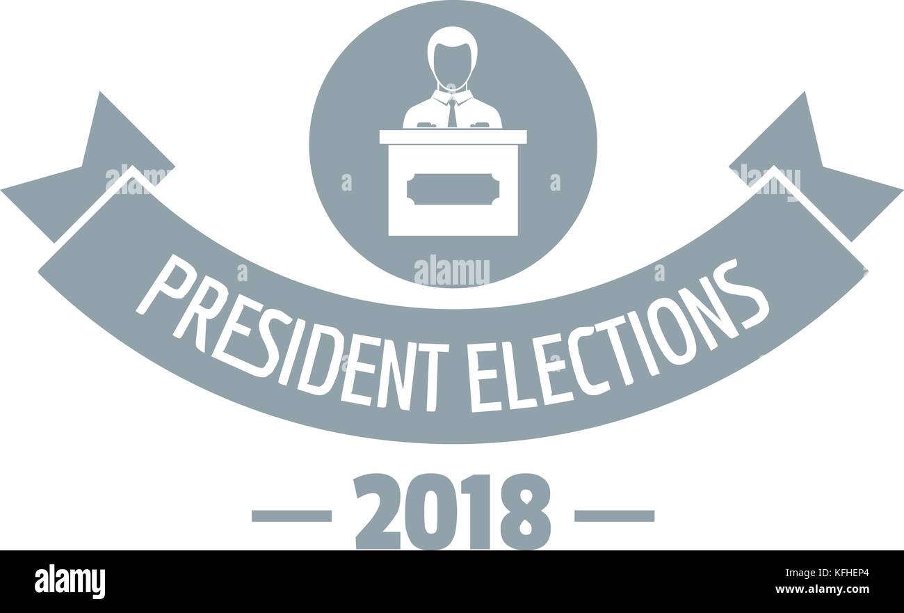 President debate logo, simple gray style Stock Vector Image & Art - Alamy