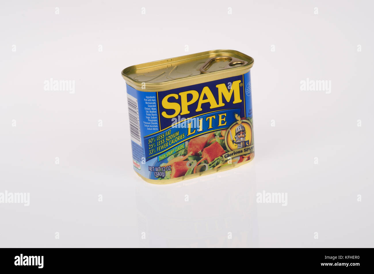 Spam Lite can Stock Photo - Alamy