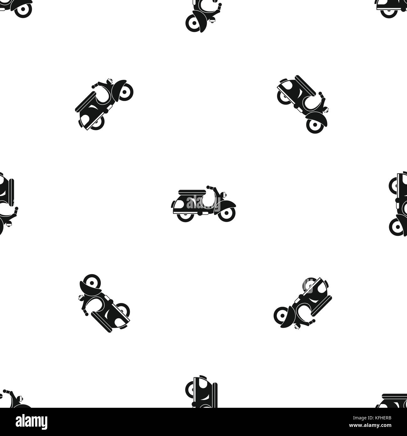 Scooter pattern seamless black Stock Vector Image & Art - Alamy
