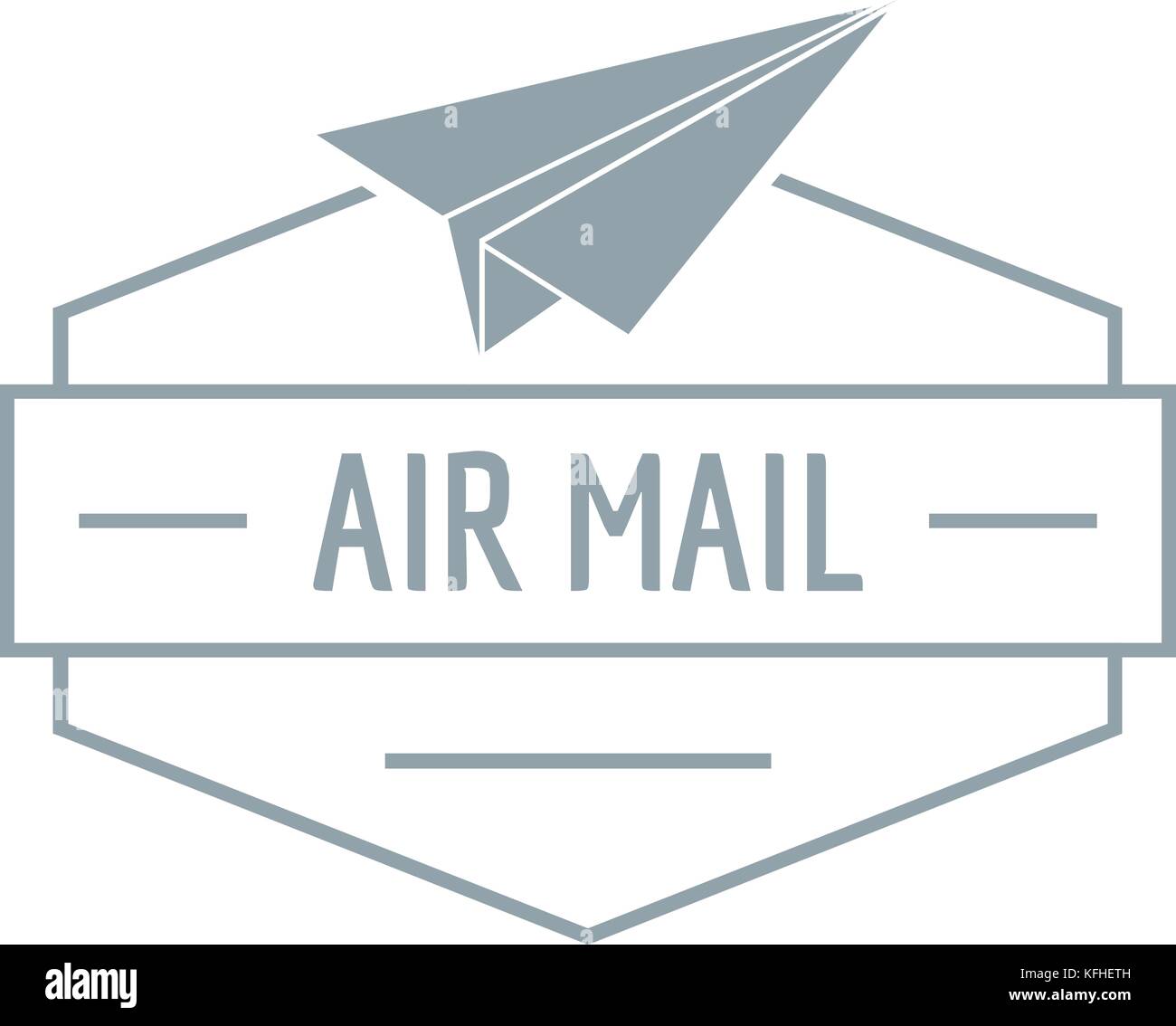 Delivery airplane logo, simple gray style Stock Vector Image & Art - Alamy