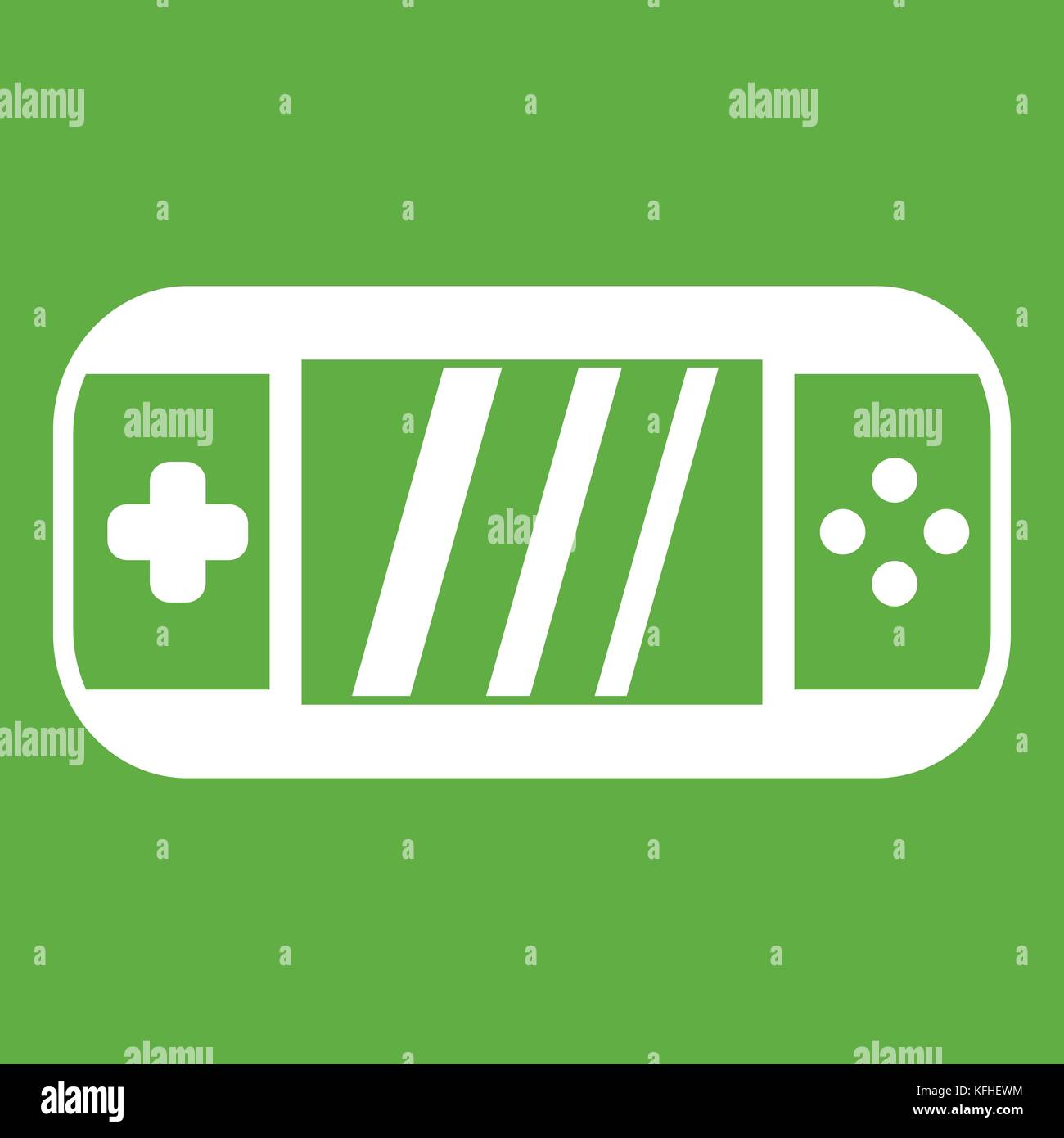 Portable video game console icon green Stock Vector Image & Art - Alamy