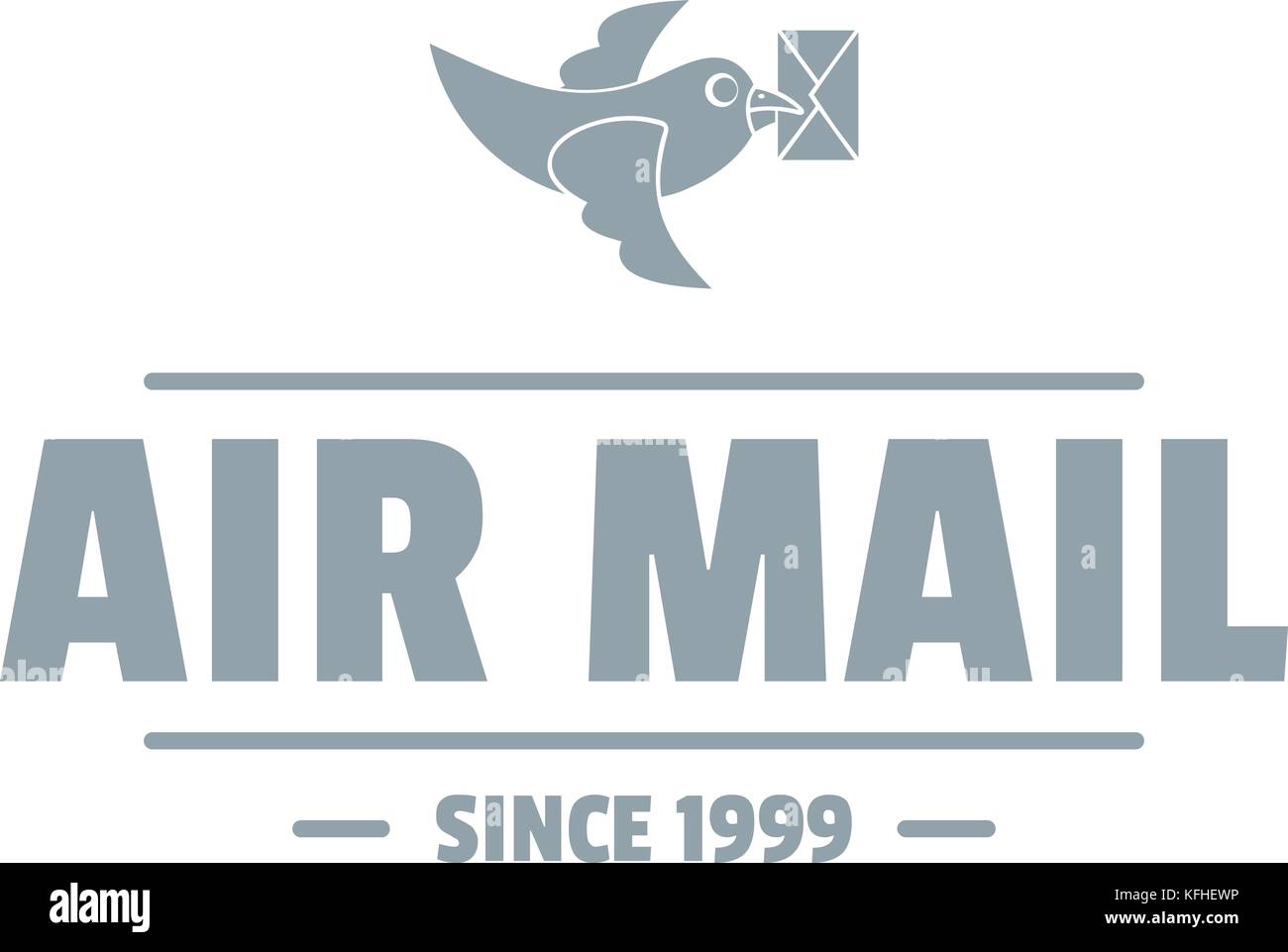 Express air mail logo, simple gray style Stock Vector Image & Art - Alamy