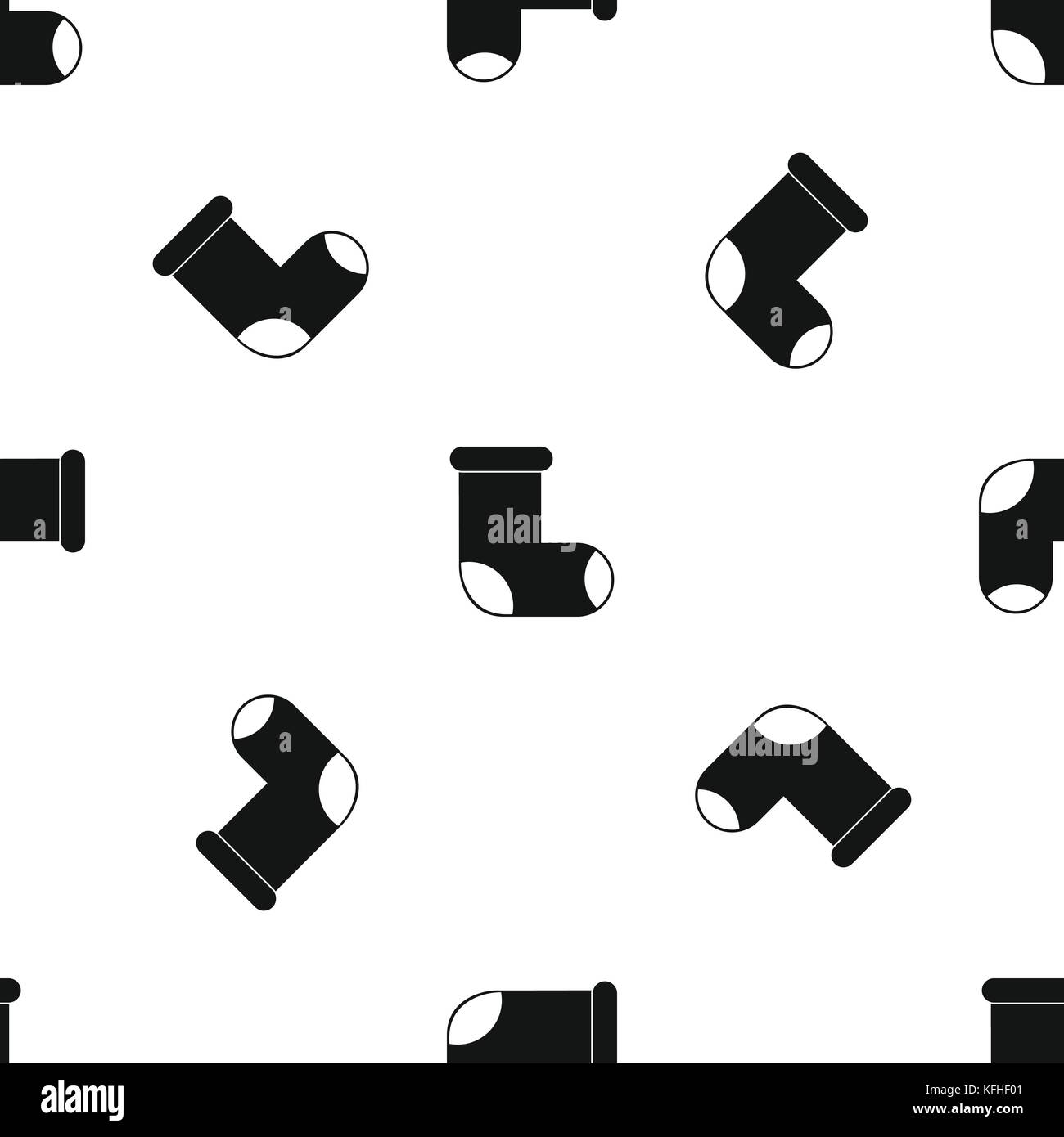 Felt boot pattern seamless black Stock Vector Image & Art - Alamy