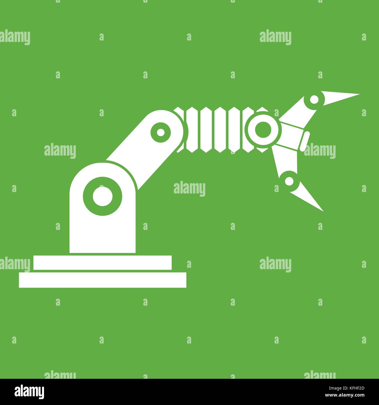 Robotic hand manipulator icon green Stock Vector Image & Art - Alamy
