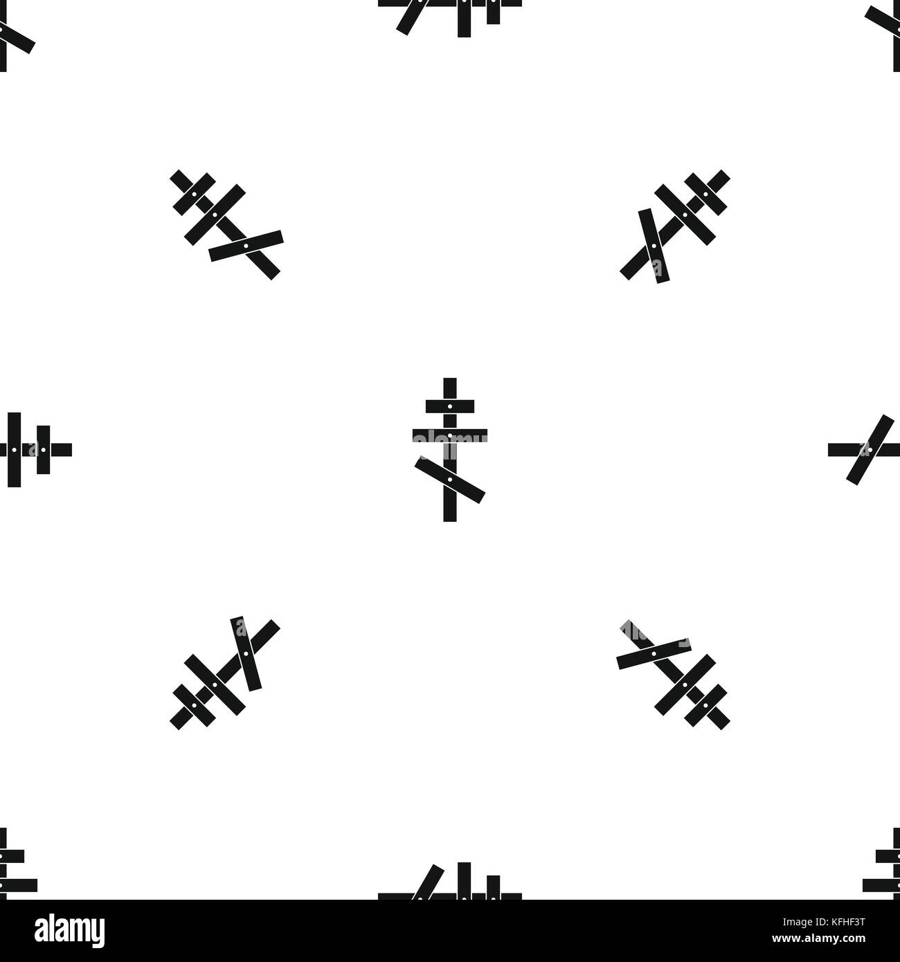 Orthodox cross pattern seamless black Stock Vector Image & Art - Alamy